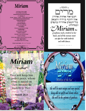 four Miriam name and meaning – The Thankful Revolution